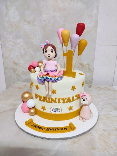 Little Doll Theme Cake - Delivery Chennai, Order Little Doll Theme Cake ...
